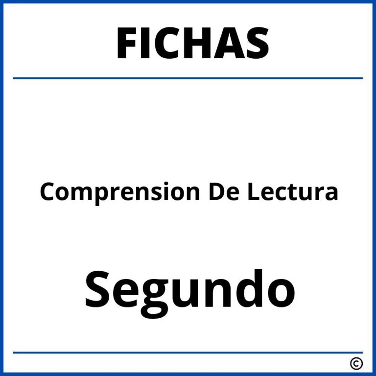 Fichas De Lectura Para Segundo Grado