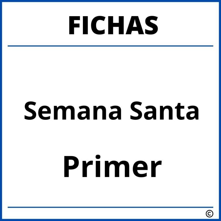 Fichas De Semana Santa Para Quinto Grado